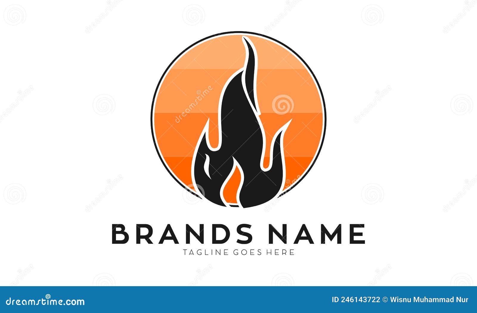 Flame Simple Illustration Vector Logo Stock Vector - Illustration of ...