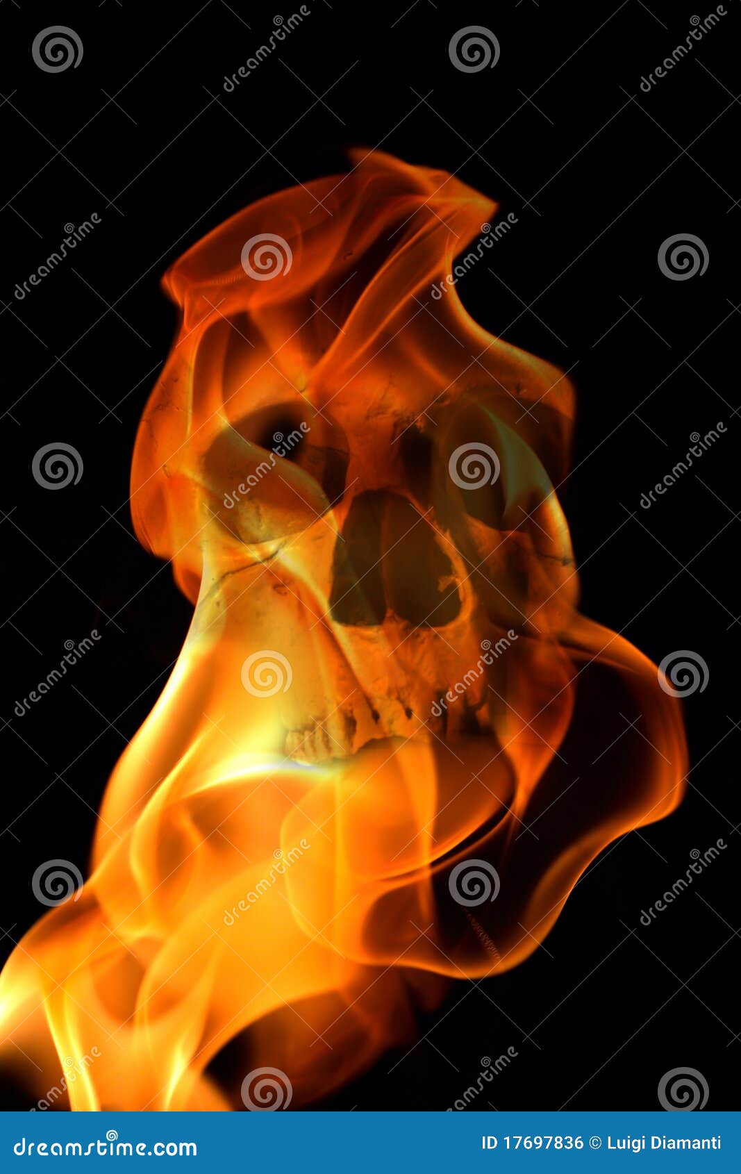 Flame skull stock photo. Image of skull, putity, danger - 17697836