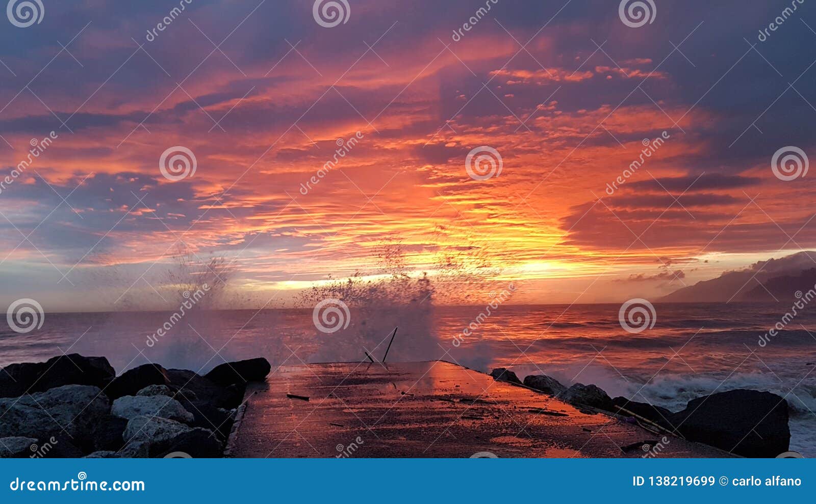 Flame in the sky stock image. Image of nature, waves - 138219699
