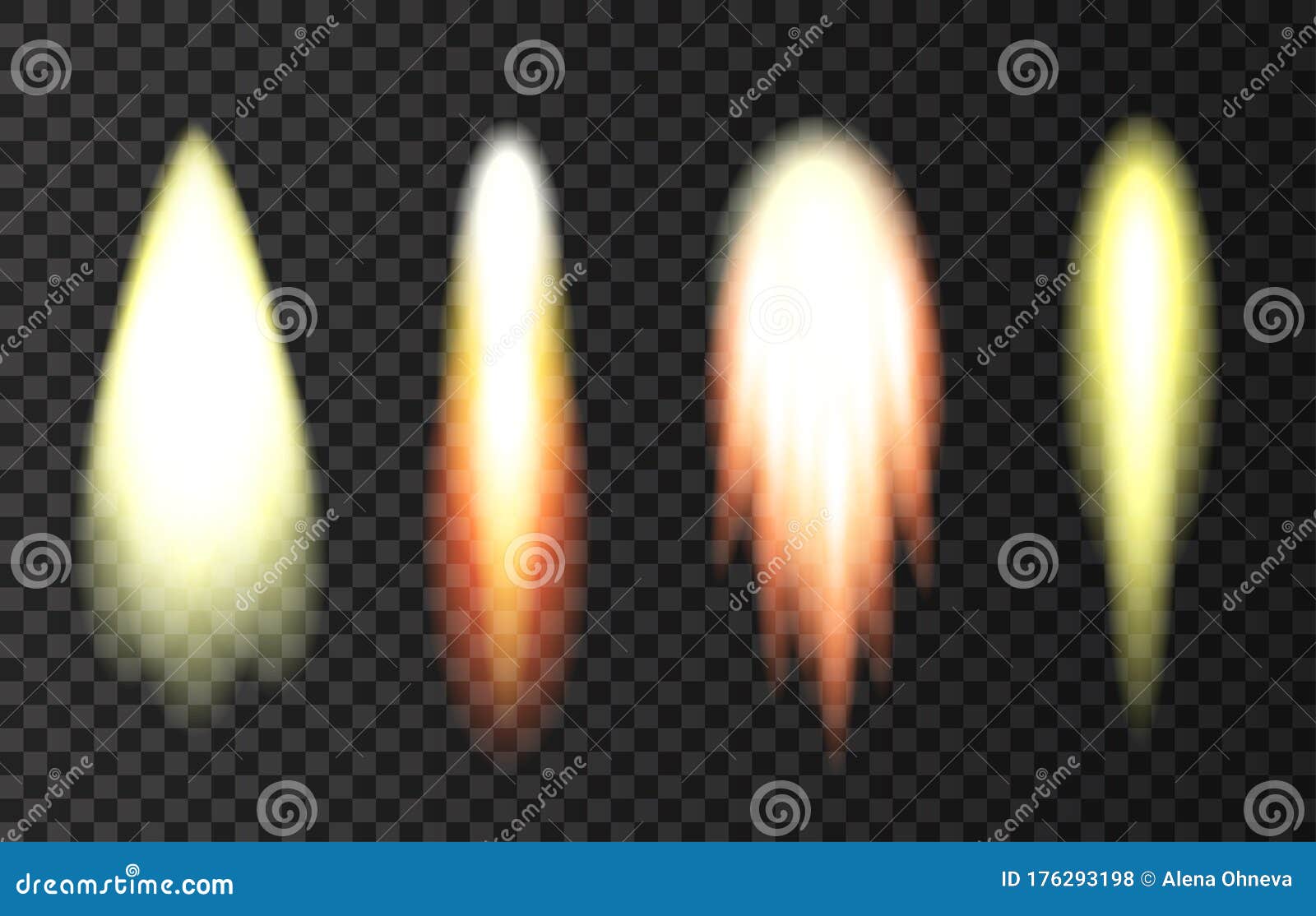 Flame and Smoke from Space Rocket Launch Stock Vector - Illustration of ...