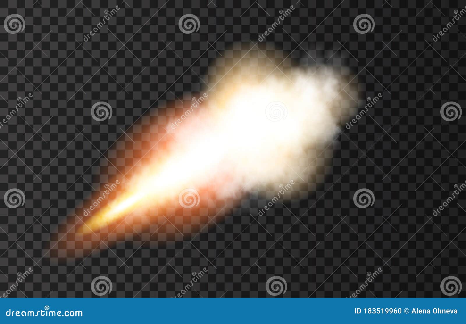 Flame and Smoke from Space Rocket Launch Stock Vector - Illustration of ...