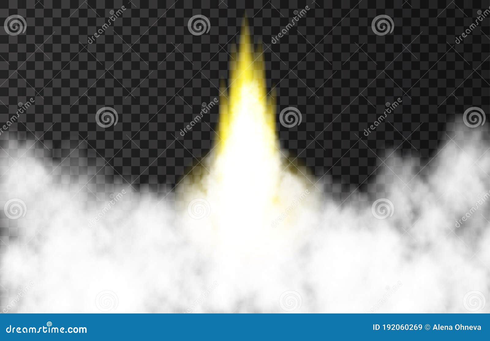 Flame and Smoke from Space Rocket Launch Stock Vector - Illustration of ...