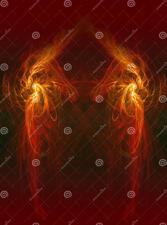 Flame tail abstract stock illustration. Illustration of rendering - 3056930
