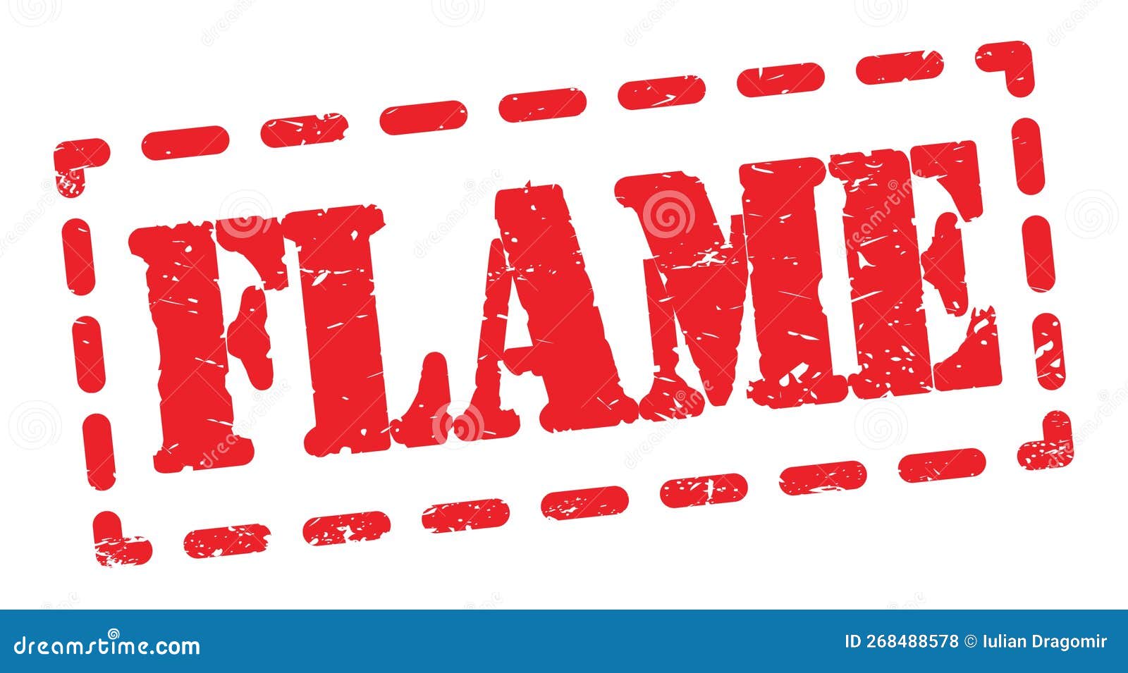 FLAME Text Written on Red Stamp Sign Stock Illustration - Illustration ...