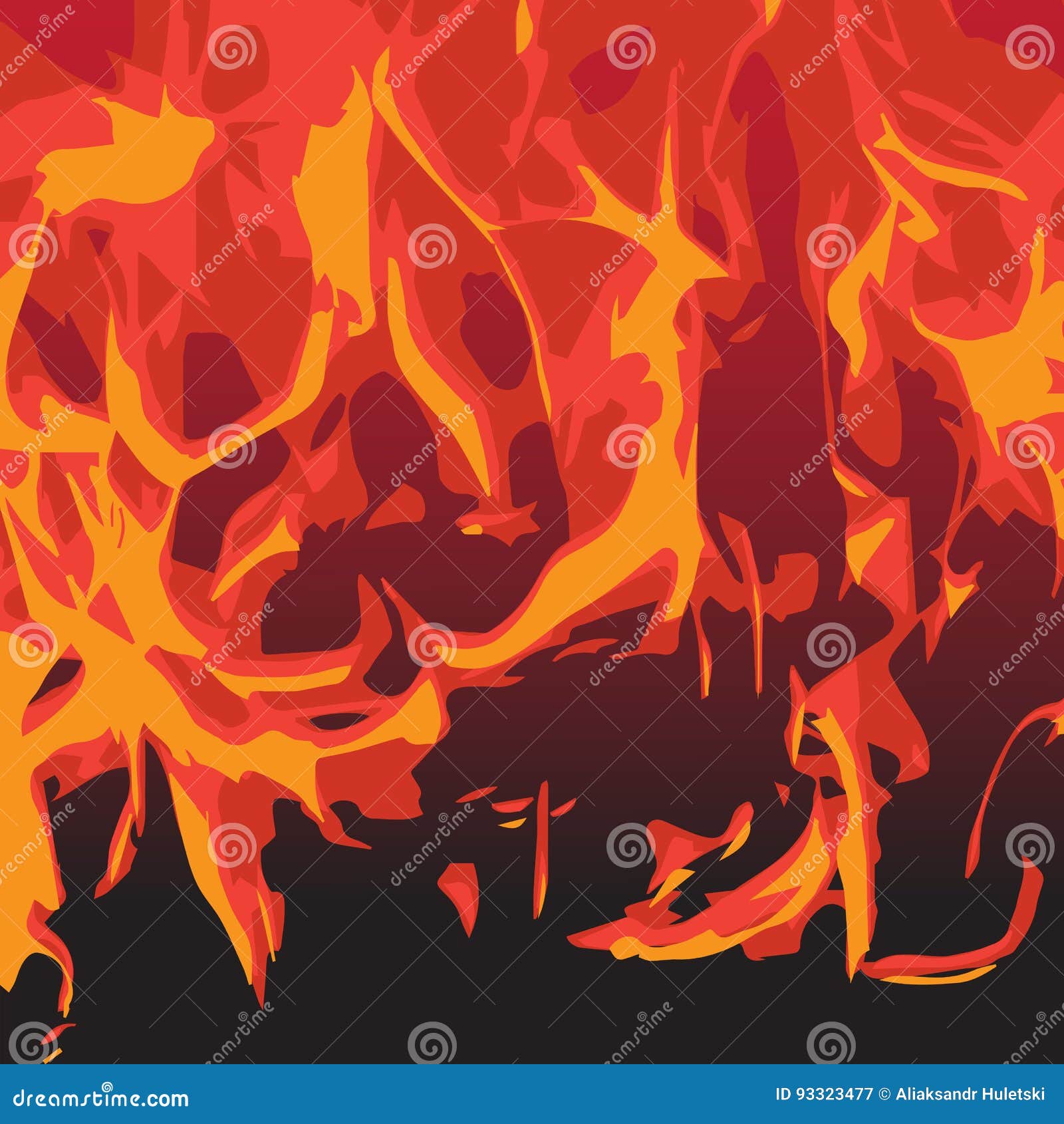Flame texture stock vector. Illustration of texture, vector - 93323477