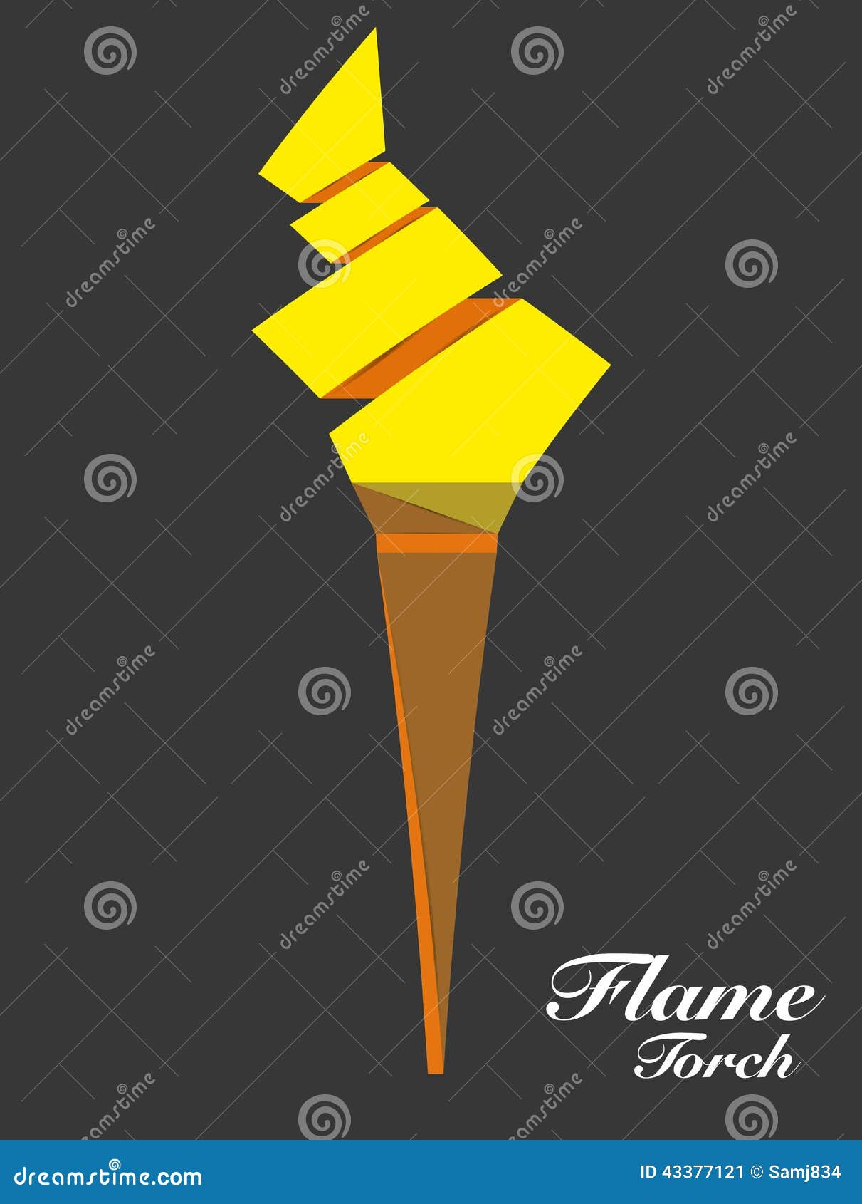 Torch Symbol, Torch Icon Or Logo Vector Illustration | CartoonDealer ...
