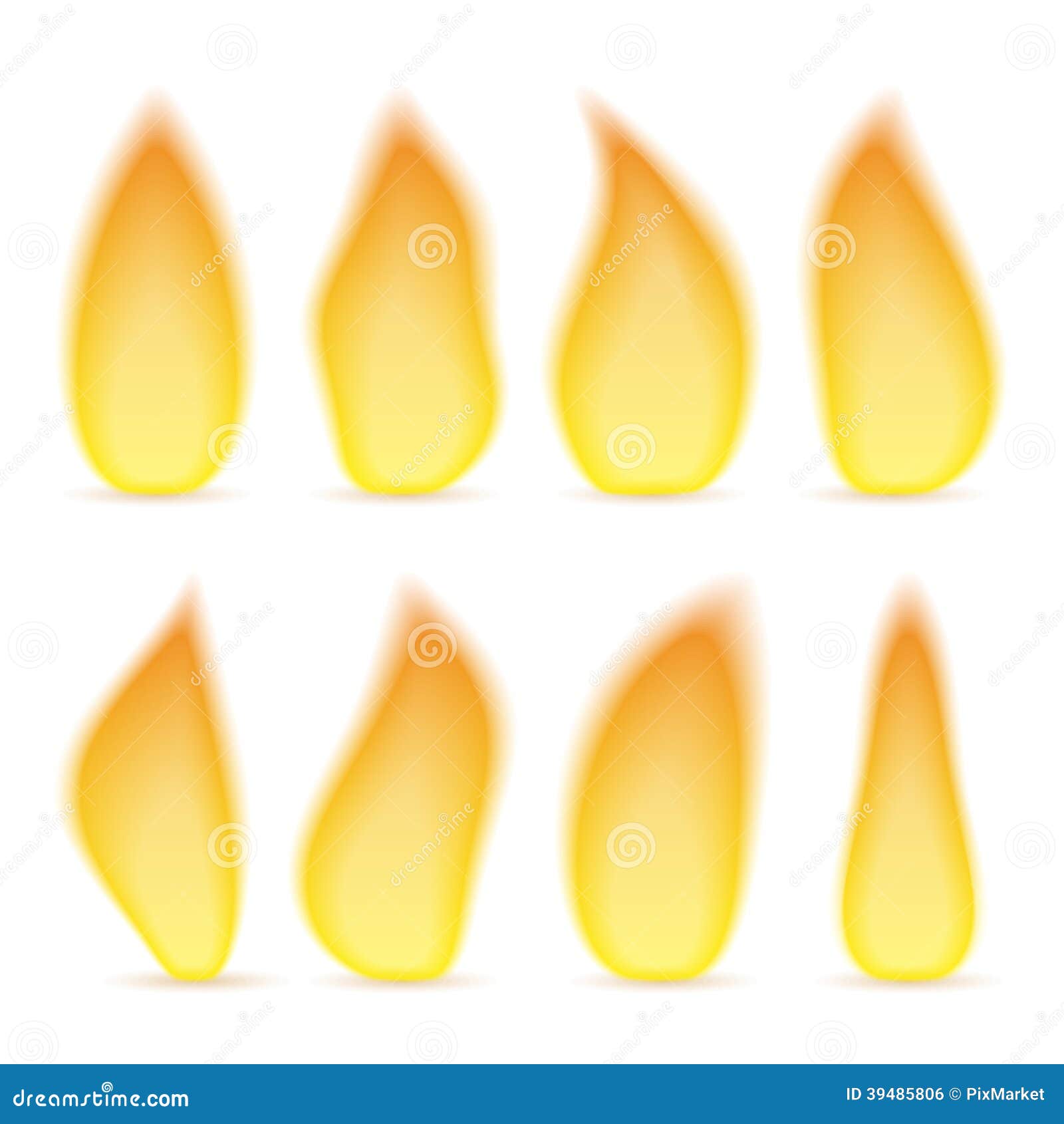 Flame stock vector. Illustration of fuel, graphic, yellow - 39485806