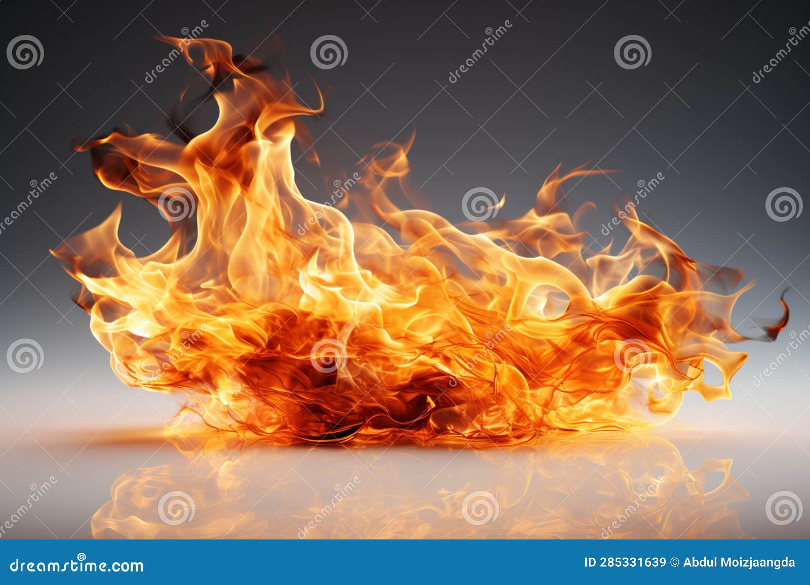 Flame on White Background Theme Stock Illustration - Illustration of ...