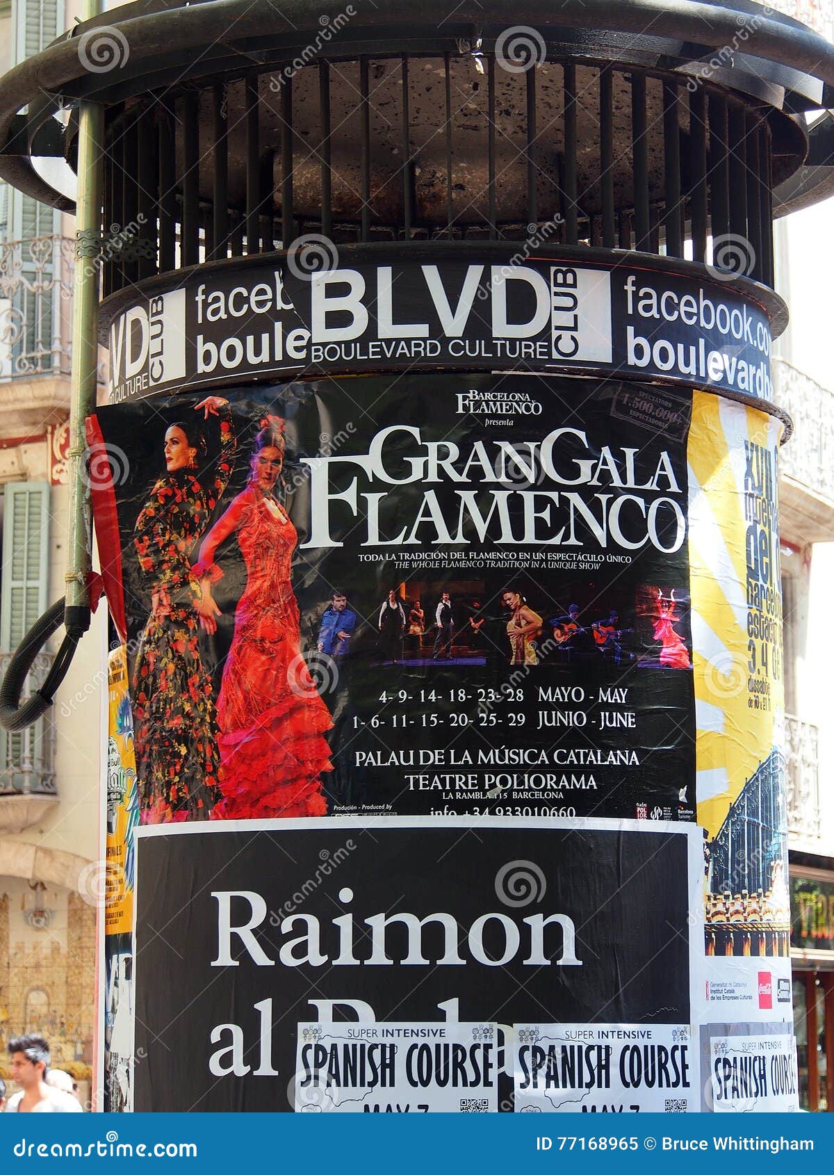 Flamenco Advertising Poster, Spain Editorial Image - Image of ...