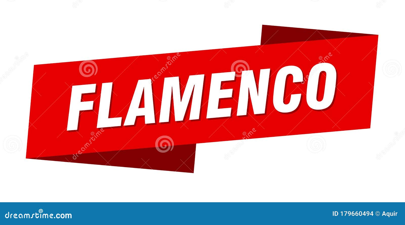 Flamenco Banner Template. Flamenco Ribbon Label Stock Vector ...