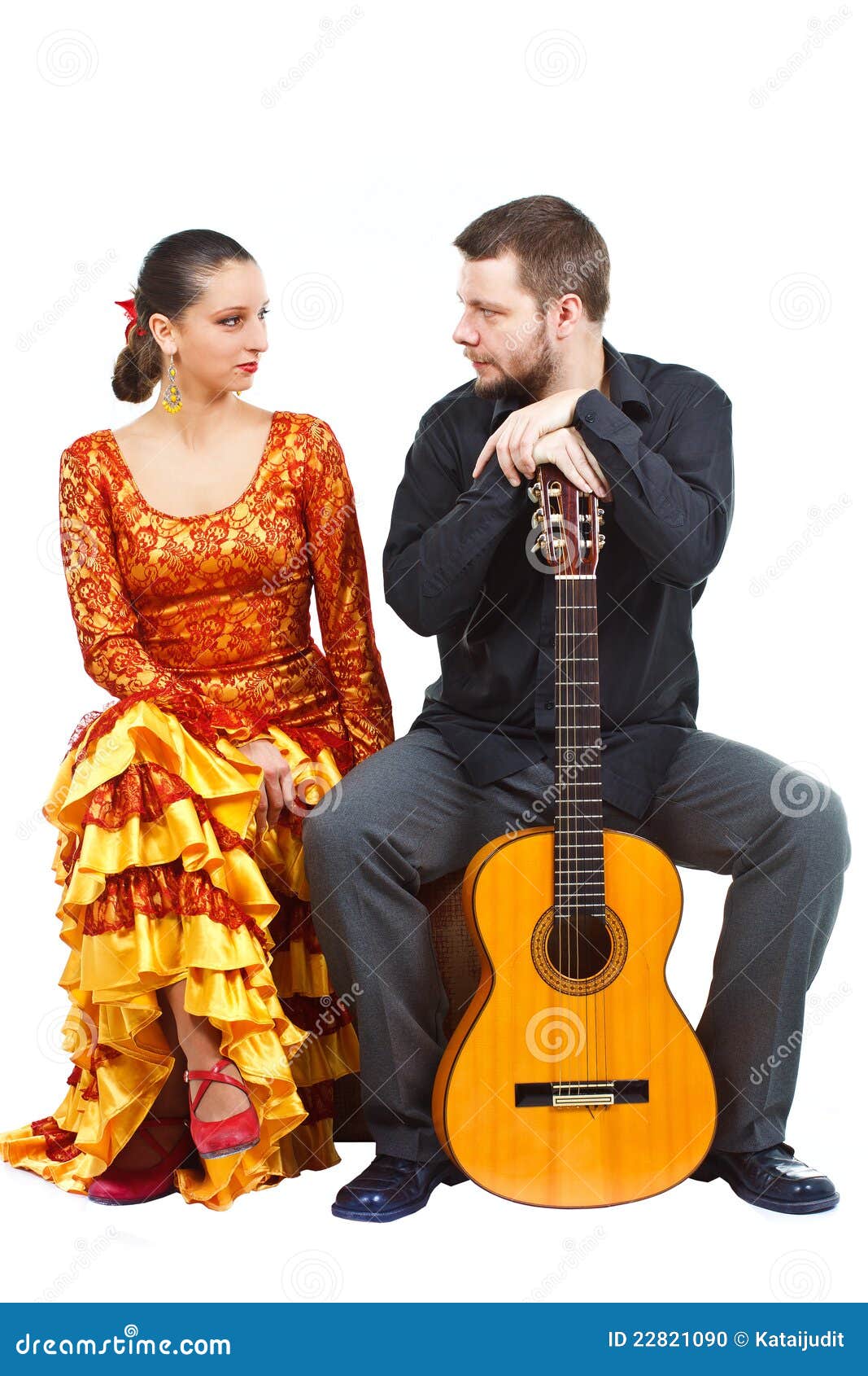Flamenco couple stock photo. Image of culture, loving - 22821090