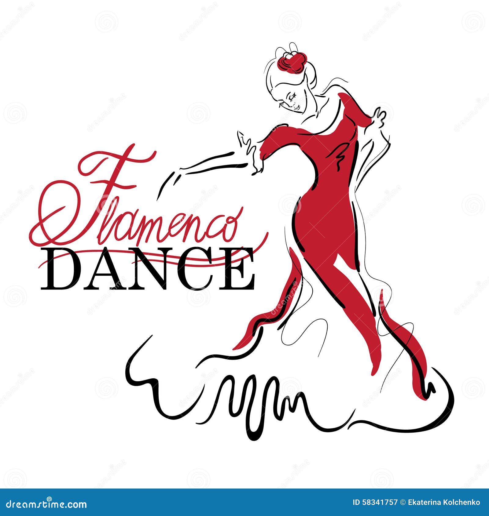Flamenco Dance Sketches. Royalty-Free Stock Photography | CartoonDealer ...