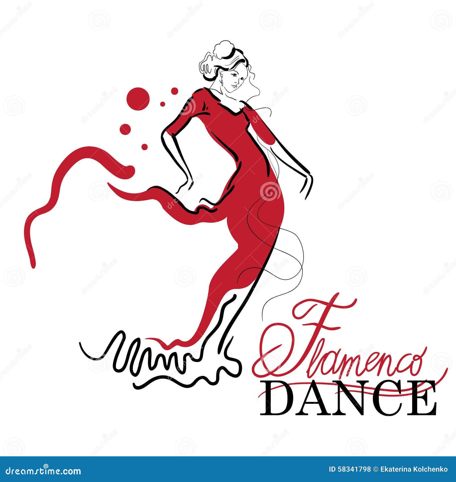 Flamenco Dance Sketches. Royalty-Free Stock Photography | CartoonDealer ...