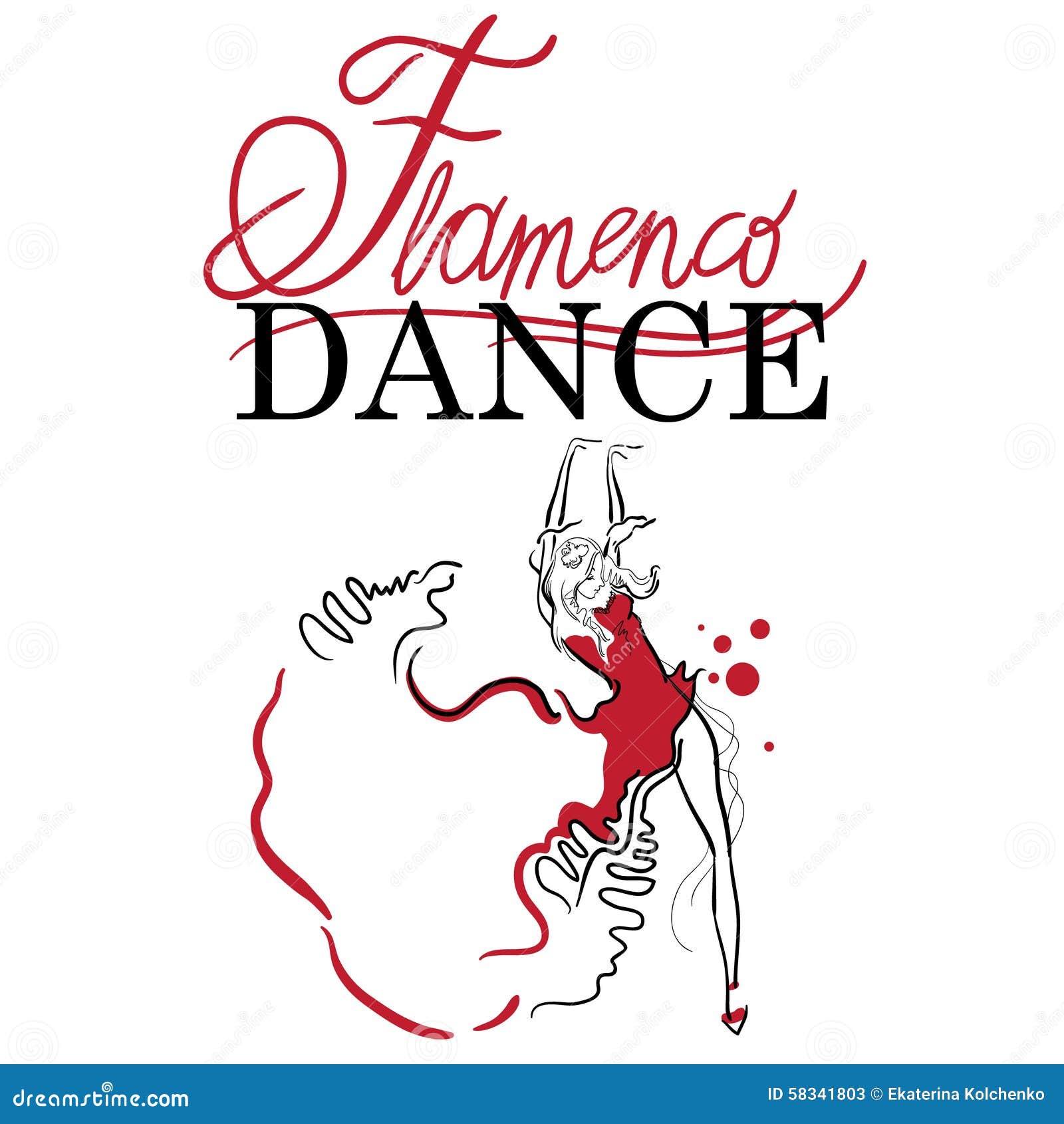 Flamenco Dance Sketches. Royalty-Free Stock Photography | CartoonDealer ...