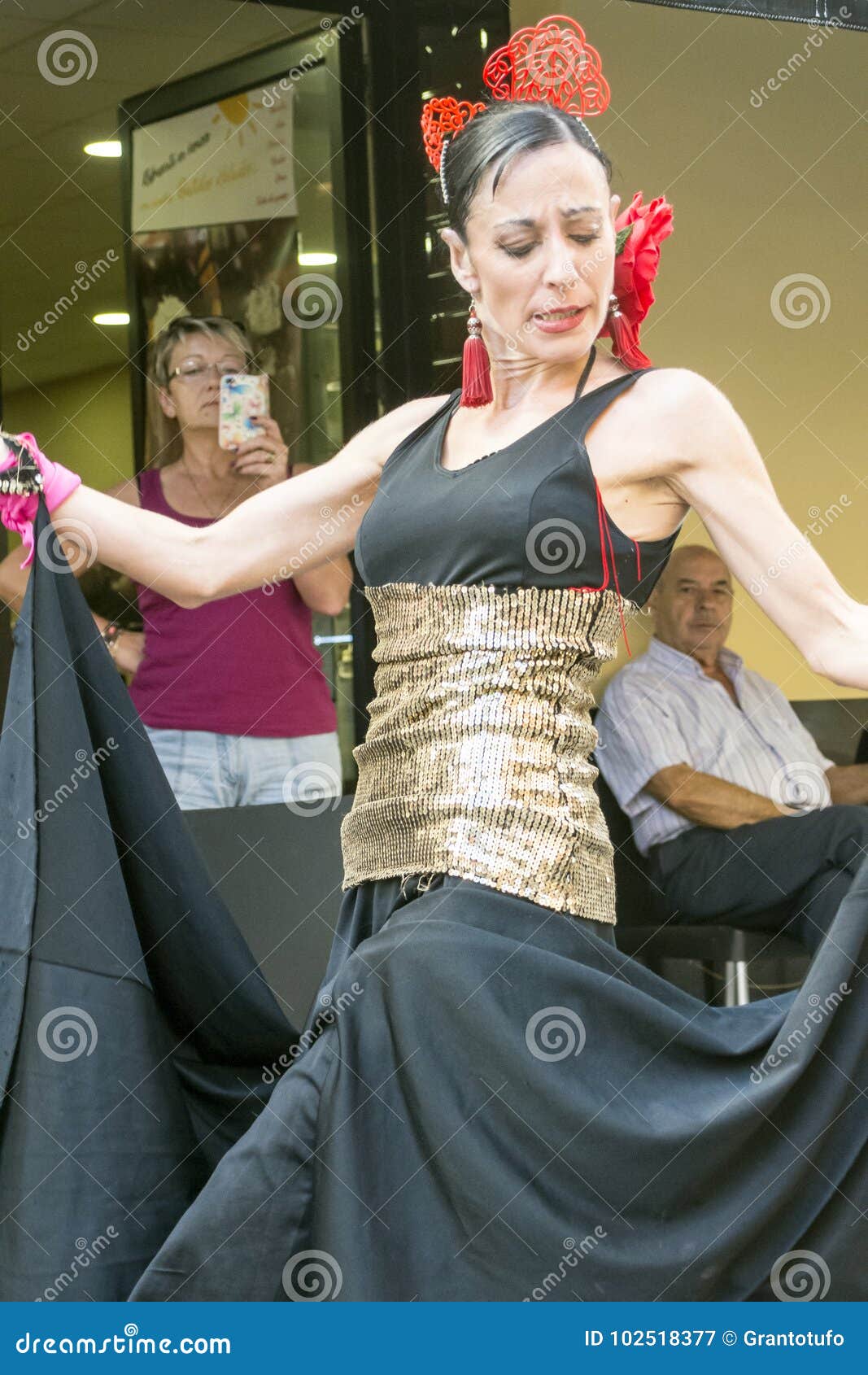 Flamenco de danse gitane photographie éditorial. Image du élégance - 102518377