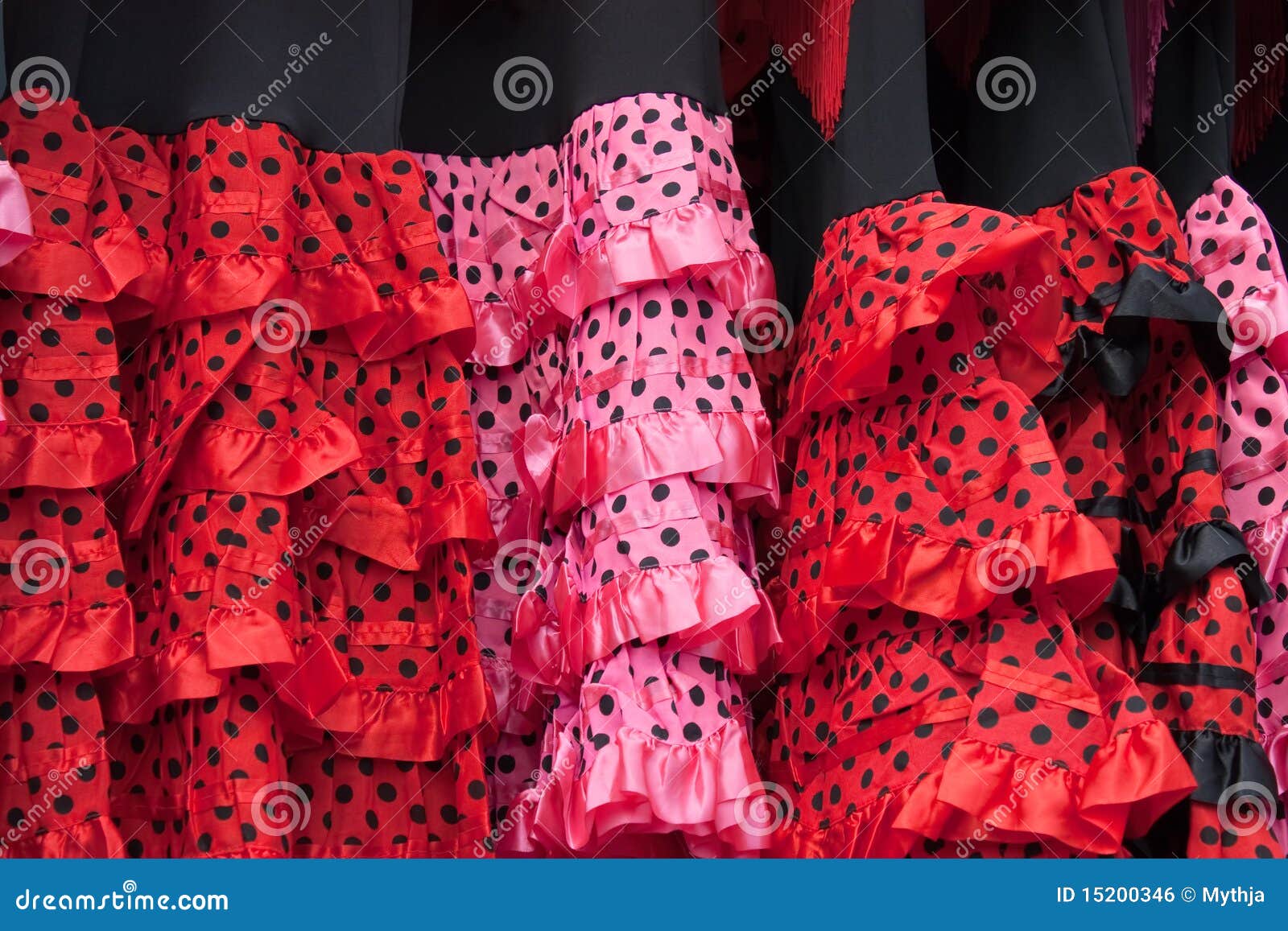 Flamenco dresses stock photo. Image of andalusian, clothes - 15200346