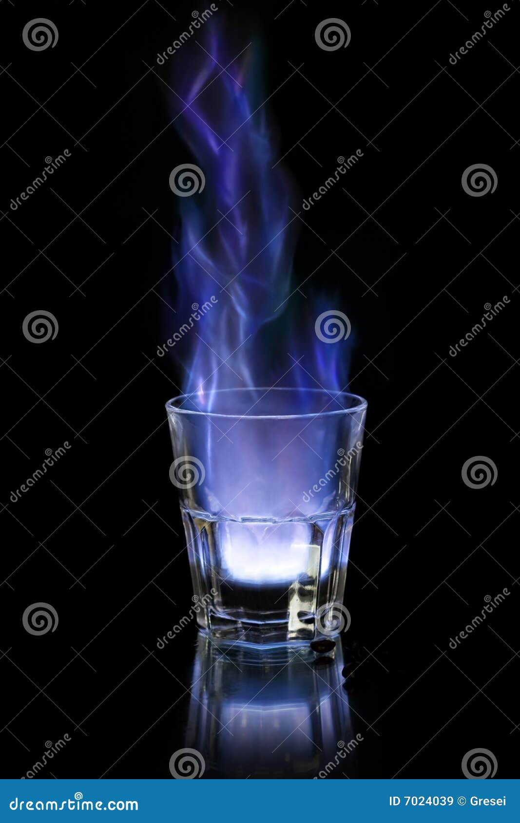 Flamer Cocktail stock image. Image of spirit, fire, sambuca - 7024039