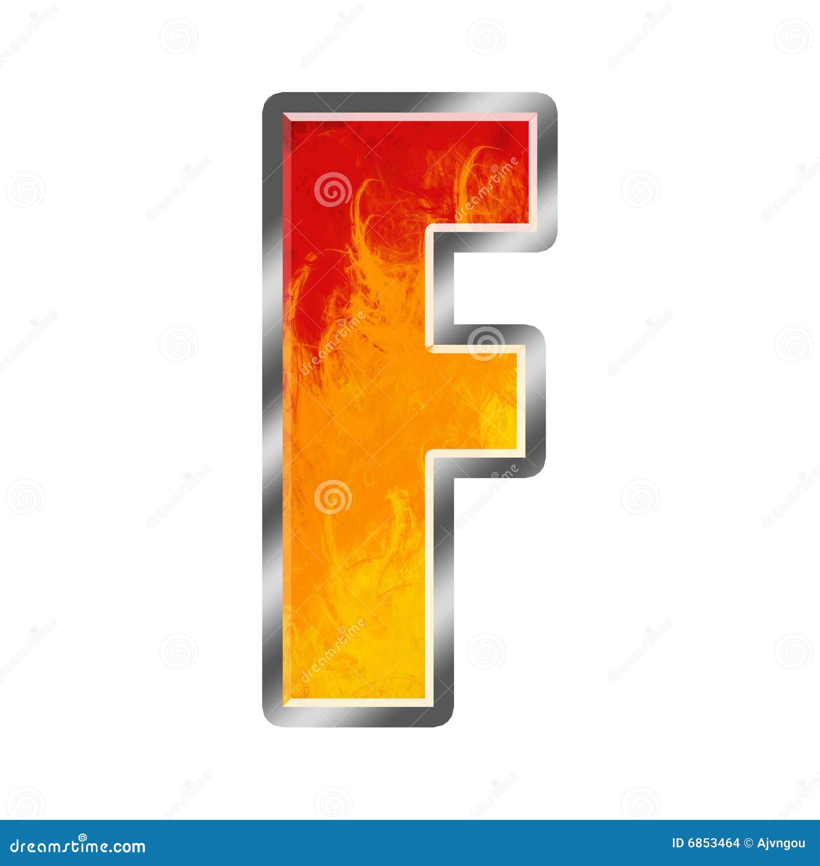Flames Alphabet Letter F stock illustration. Illustration of flammable ...