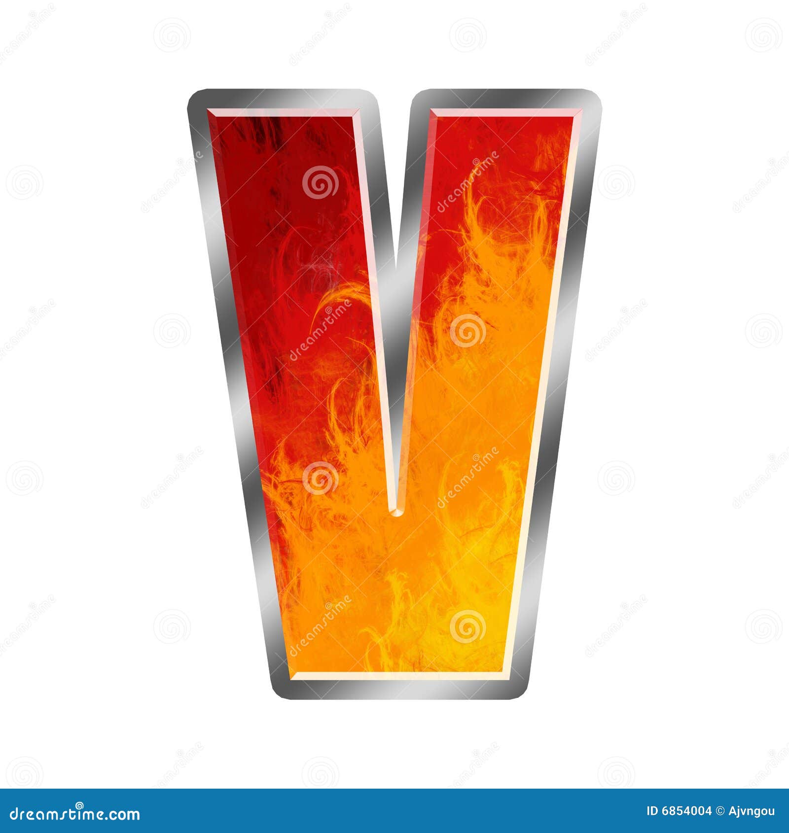 Flames Alphabet Letter V stock illustration. Illustration of plasma ...