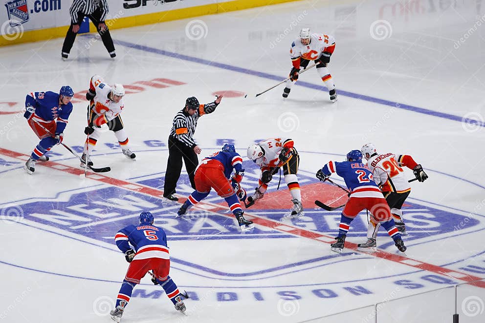 Flames Beat Rangers editorial photo. Image of flames, york - 7369671