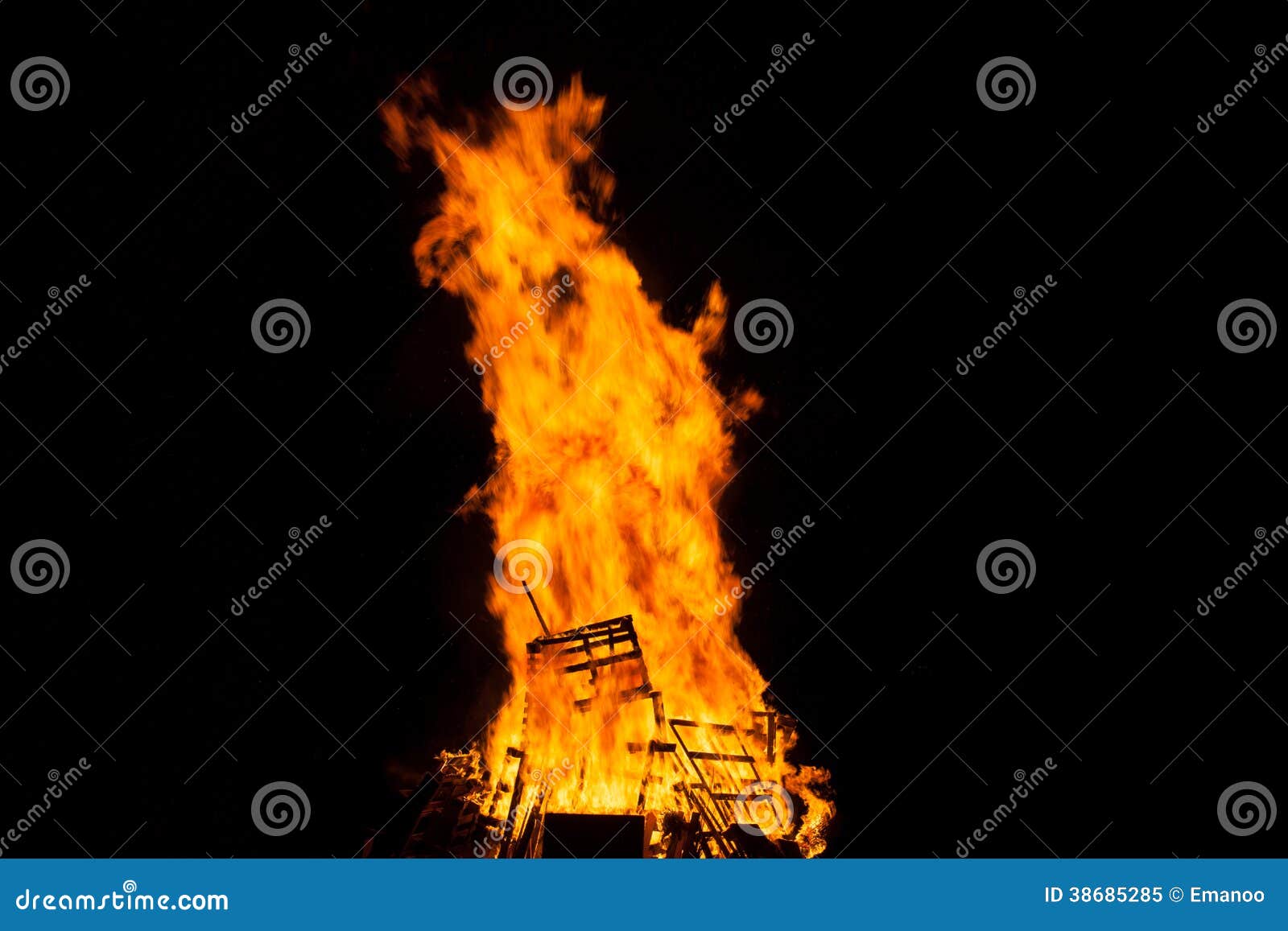 Flames of big fire stock image. Image of high, black - 38685285