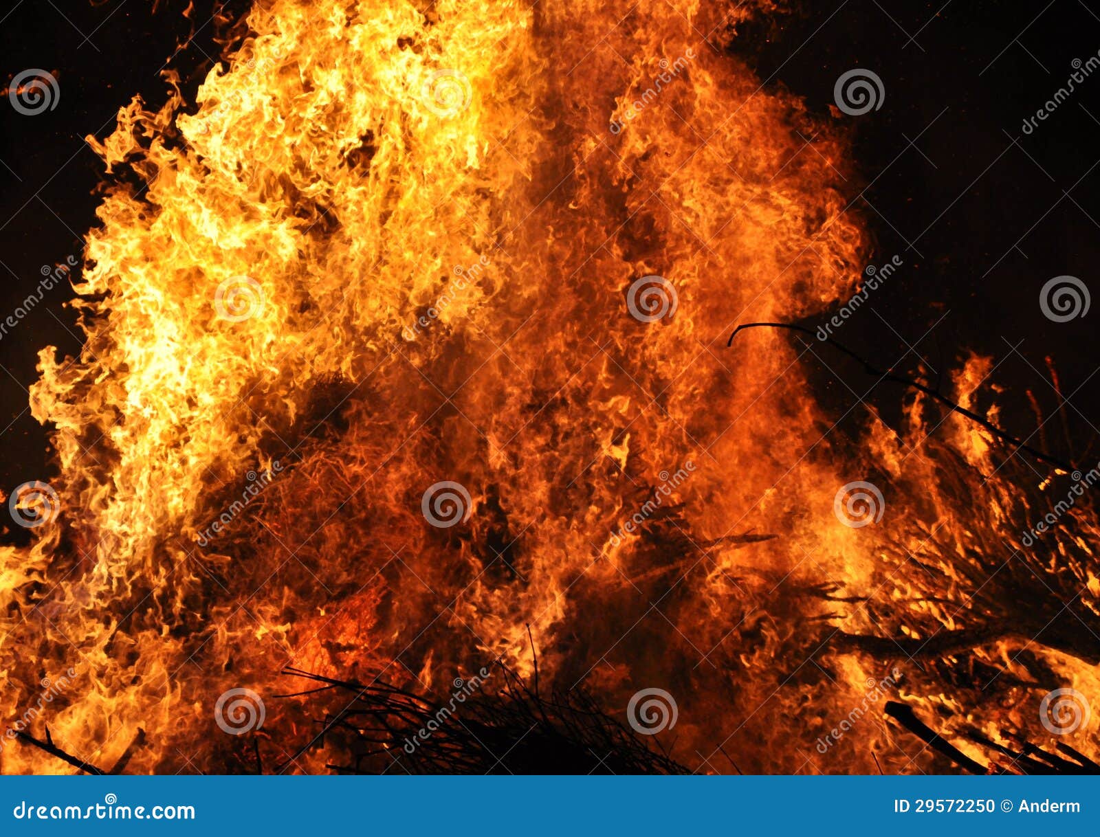 Flames of burning fire stock photo. Image of bonfire - 29572250