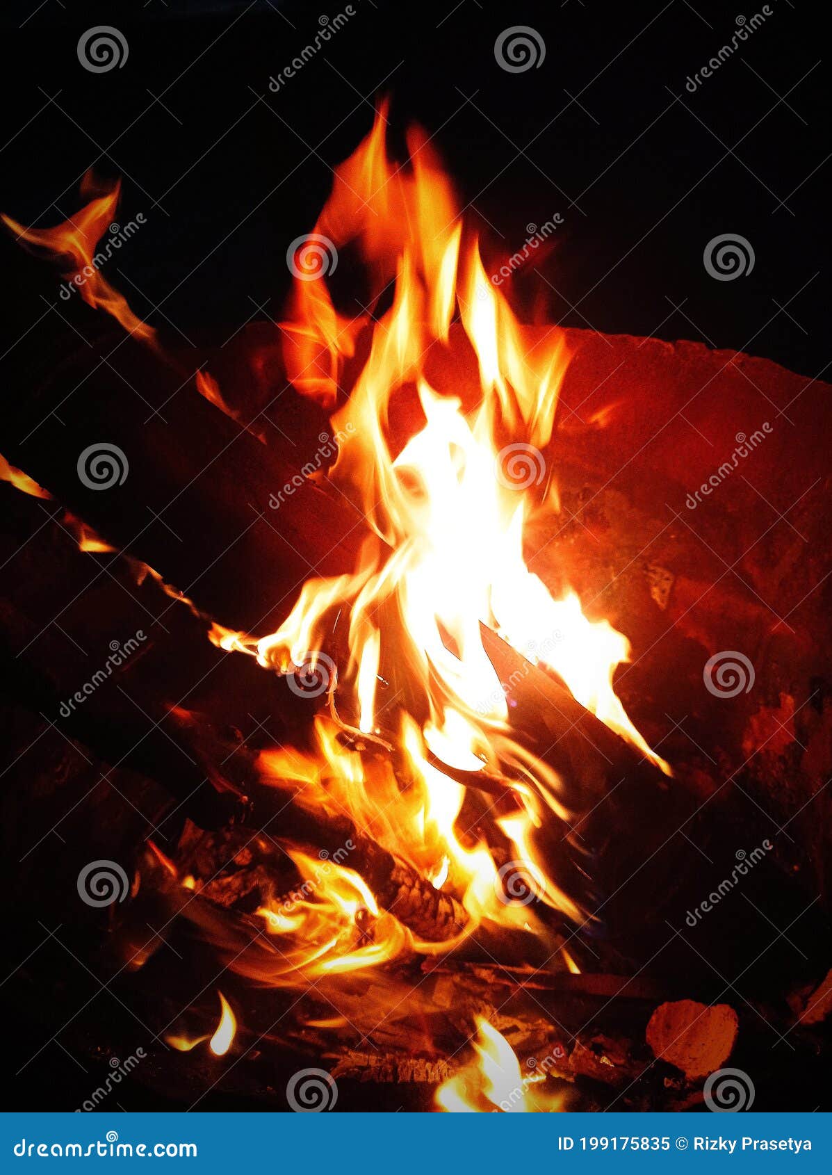 FLAMES BURNING FULL of ANGER Stock Image - Image of night, bonfire ...