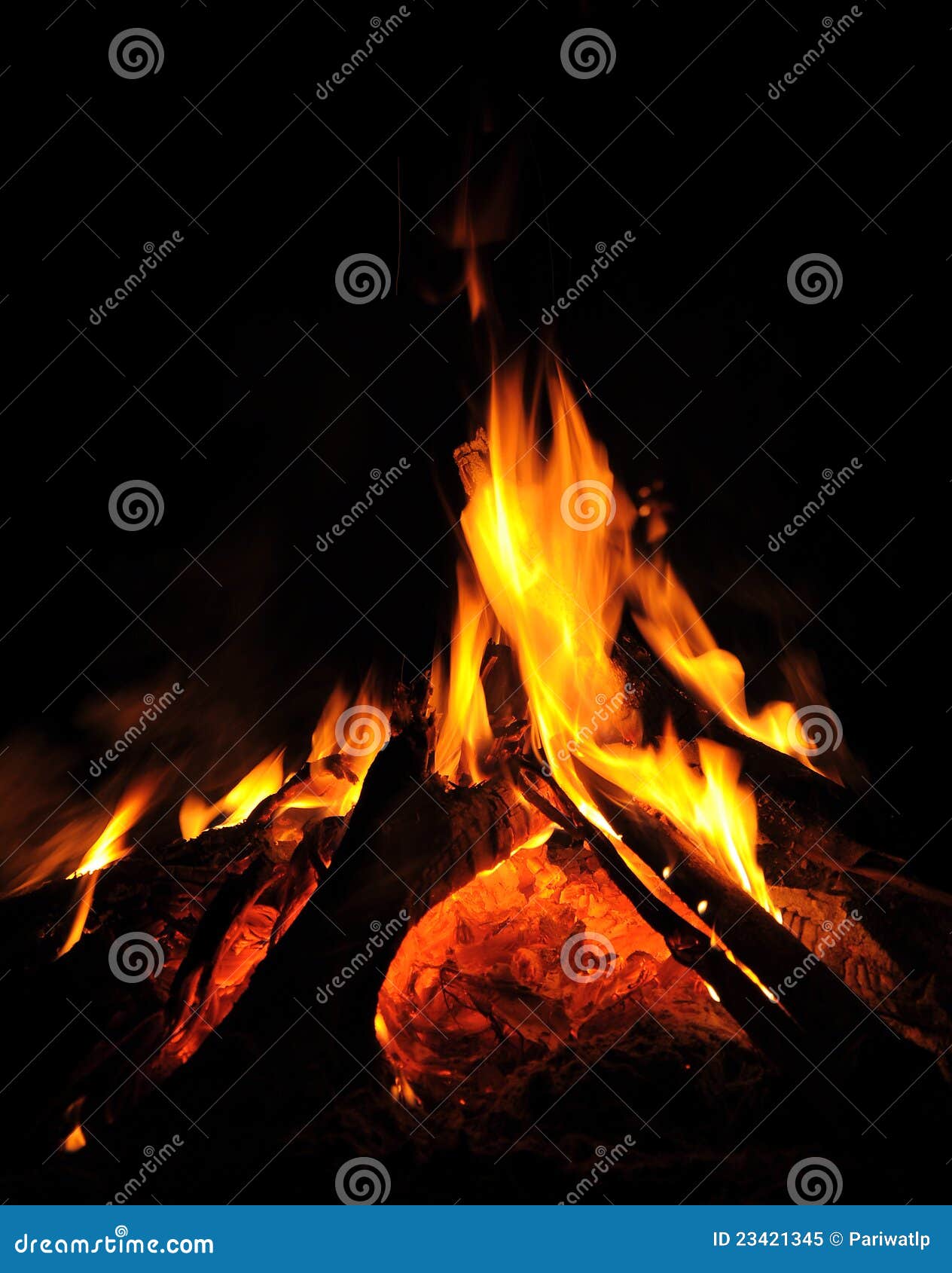 Flames of a campfire stock image. Image of energy, bright - 23421345