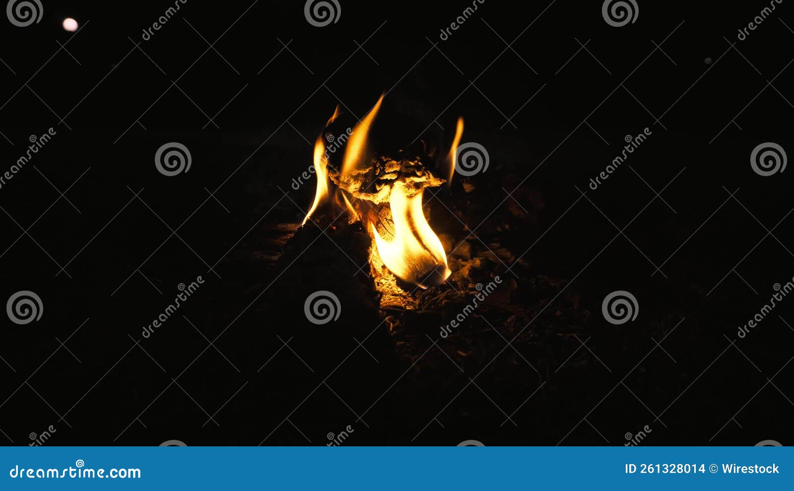 Flames of Campfire on a Black Background. Stock Footage - Video of campfire, burning: 261328014