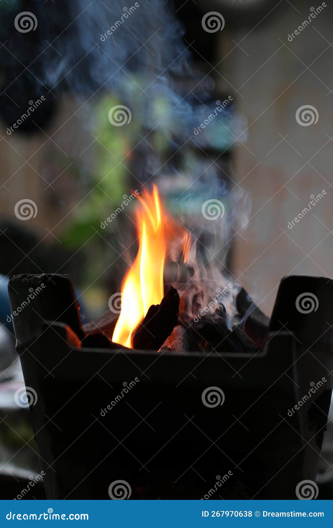 Flames in the Cold Atmosphere Stock Photo - Image of atmosphere, light ...