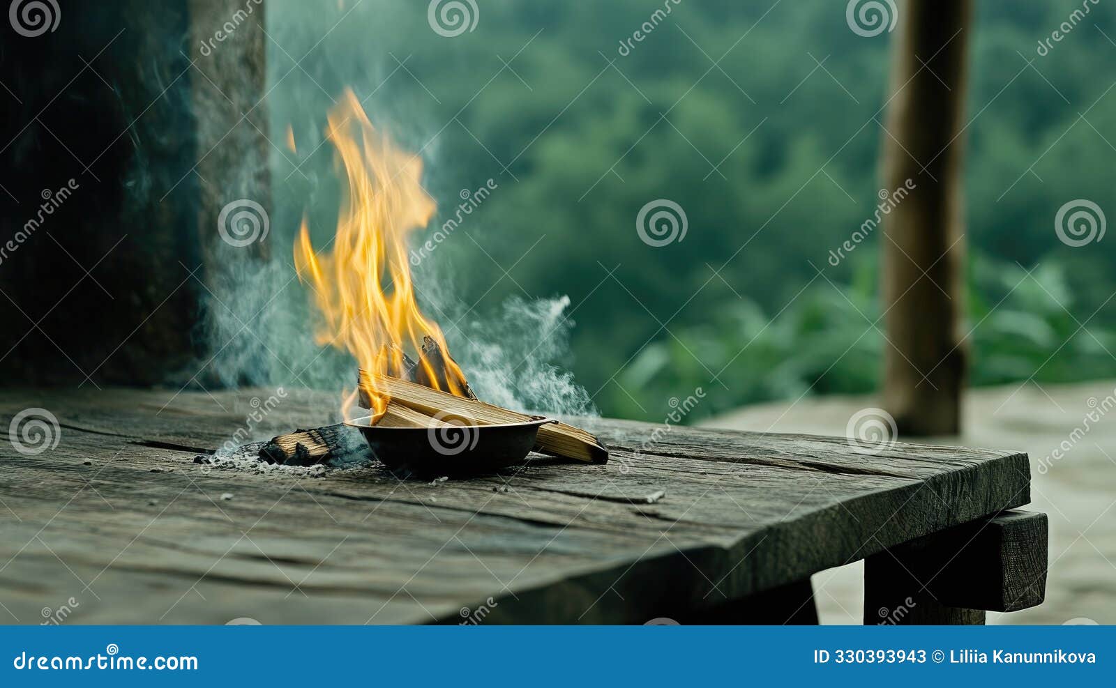 Flames Dance among Burning Wood and Embers, Set within a Charming ...