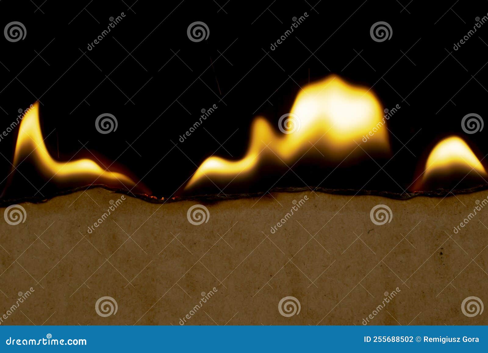 Flames on the Edge of the Board Stock Photo - Image of space, design ...