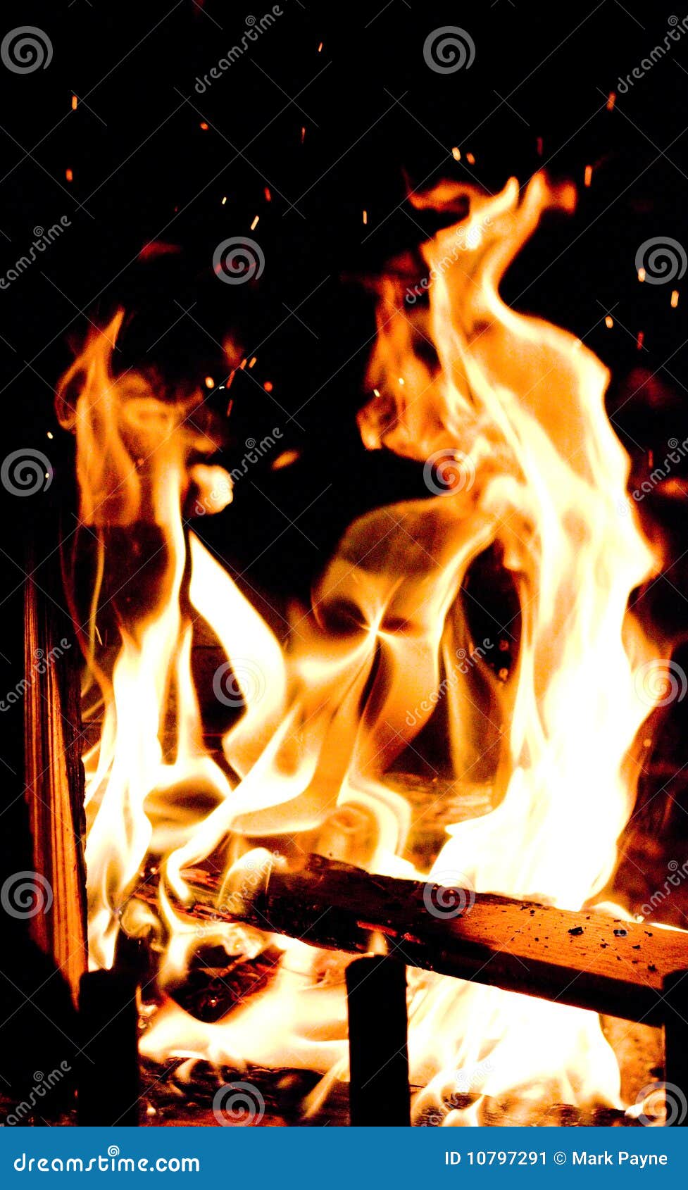 Flames of Fire stock image. Image of fireplace, fire - 10797291