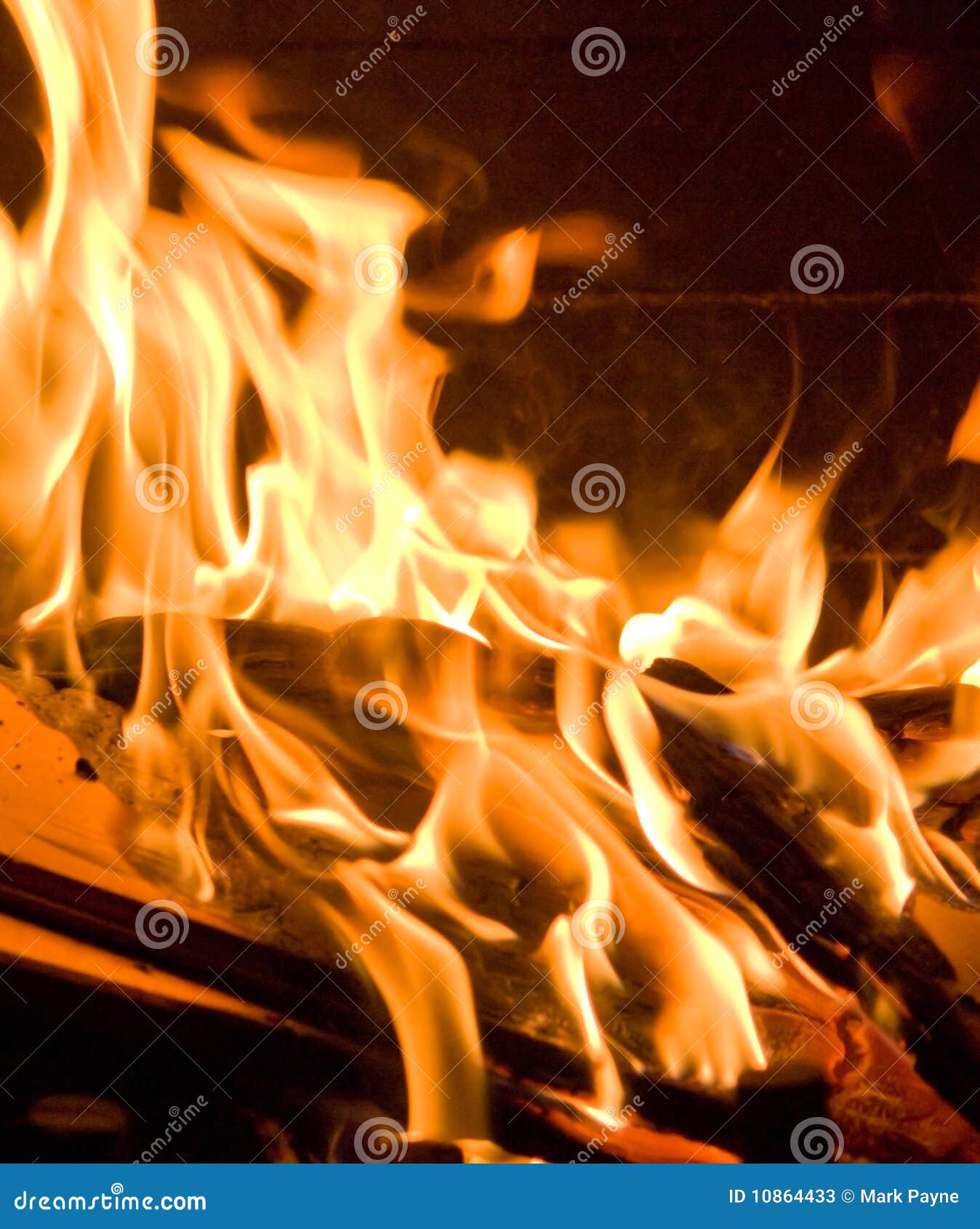 Flames of Fire stock image. Image of black, warmth, hell - 10864433