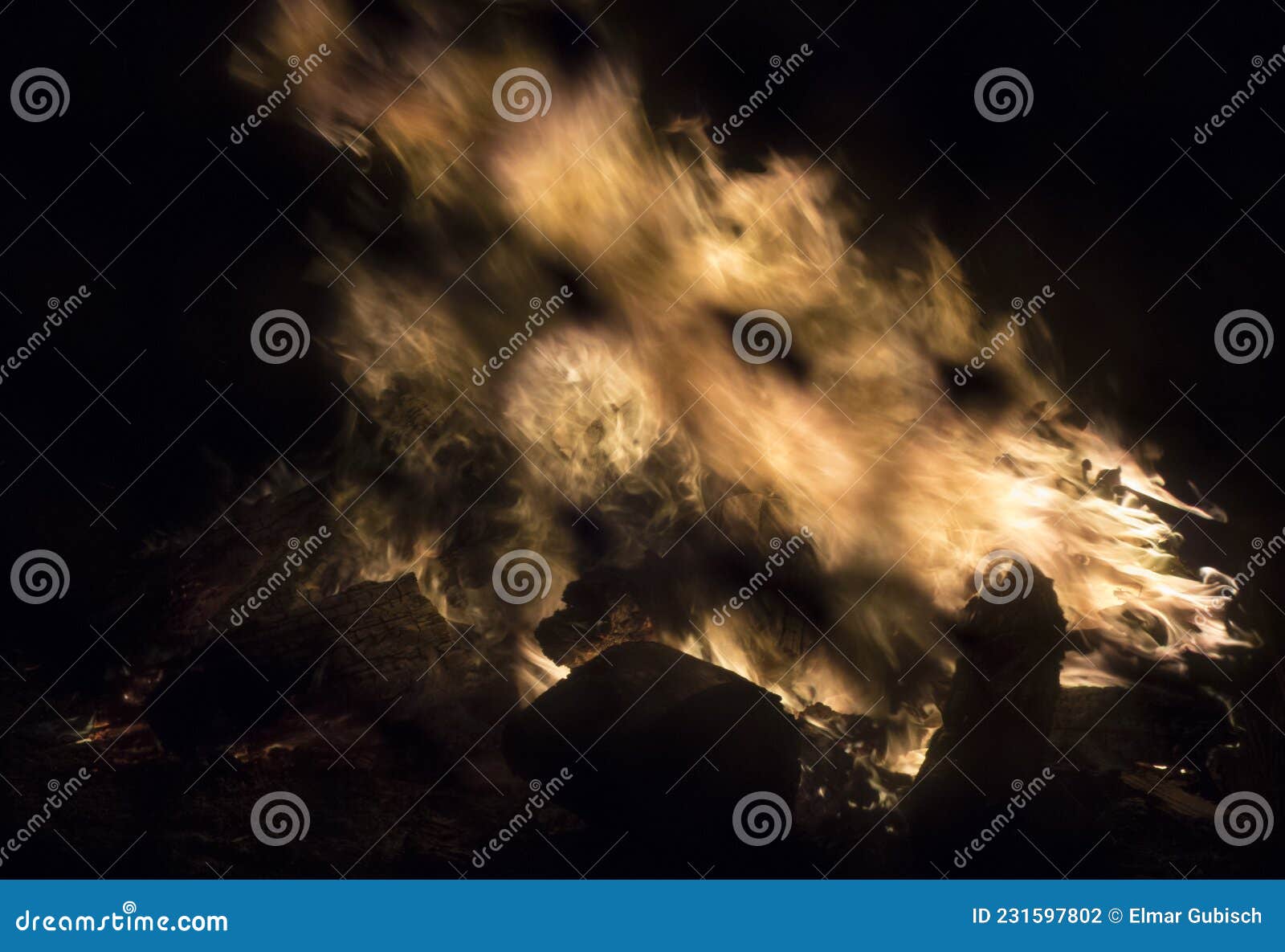 The flames of a fire stock photo. Image of forms, material - 231597802