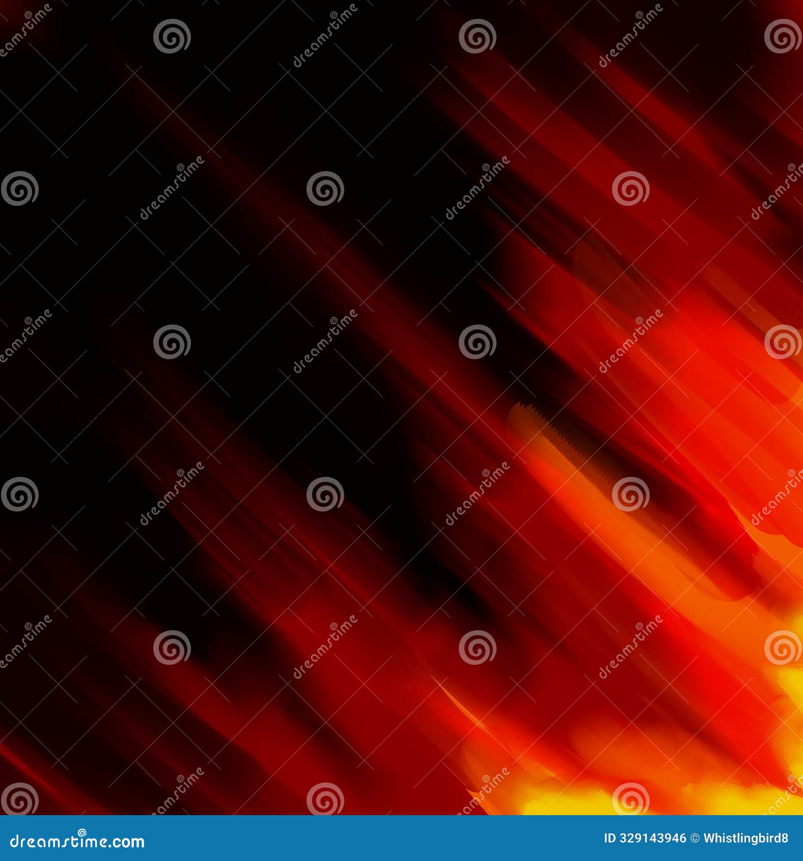 Flames Fire Gradiant Illustration on Black Background Design Stock ...