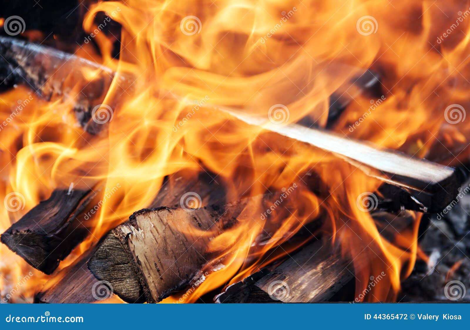 Flames in the fire stock photo. Image of abstract, wood - 44365472