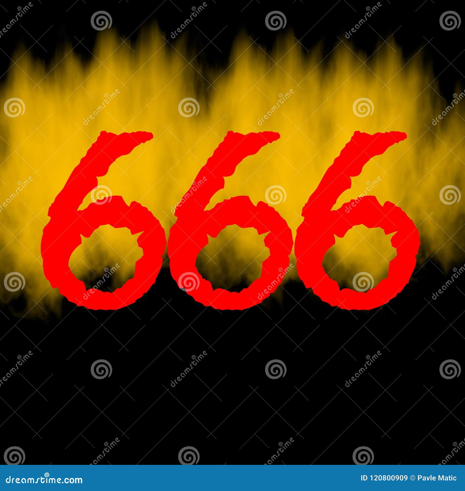 666 flames hell background stock illustration. Illustration of design ...