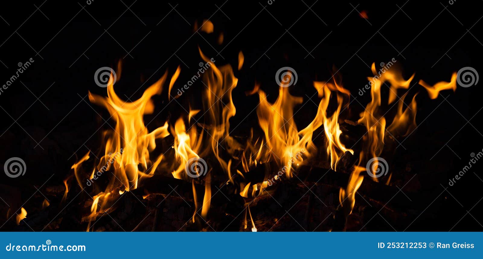 Horizontal Fire Design For Pattern And Background Stock Photo ...