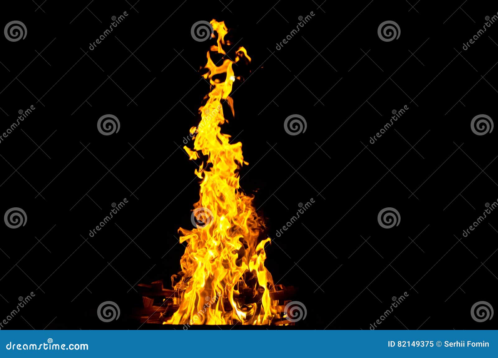 Flames Lit the Fire, Warming His Warmth in Cold Weather. Rules of Safe ...