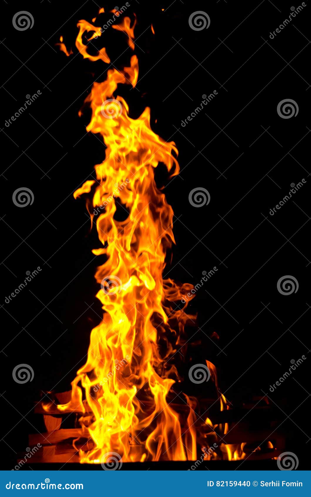 Flames Lit the Fire, Warming His Warmth in Cold Weather. Rules of Safe ...