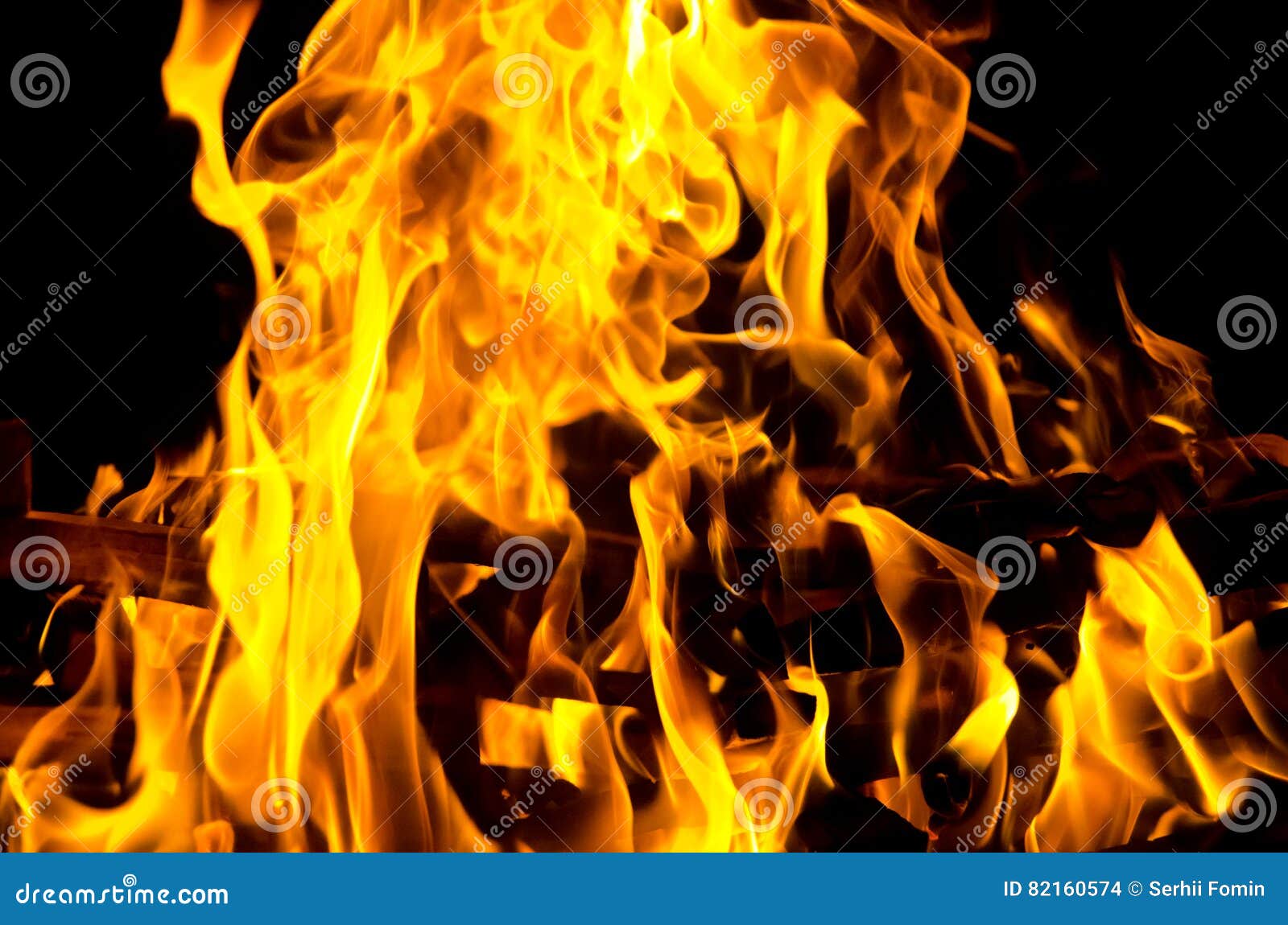 Flames Lit the Fire, Warming His Warmth in Cold Weather. Rules of Safe ...