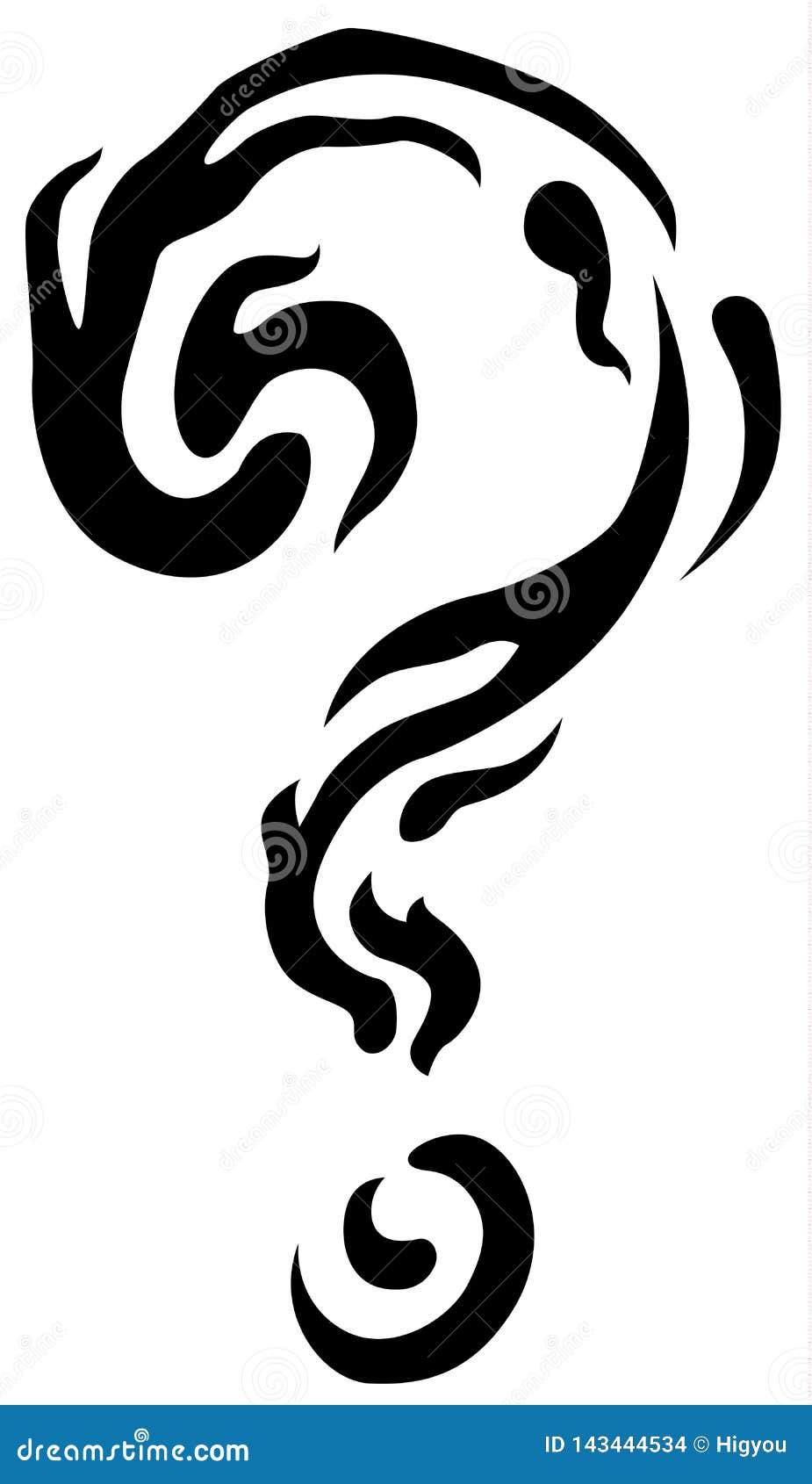 Flames Question Abstract Stencil Stock Vector - Illustration of vector ...