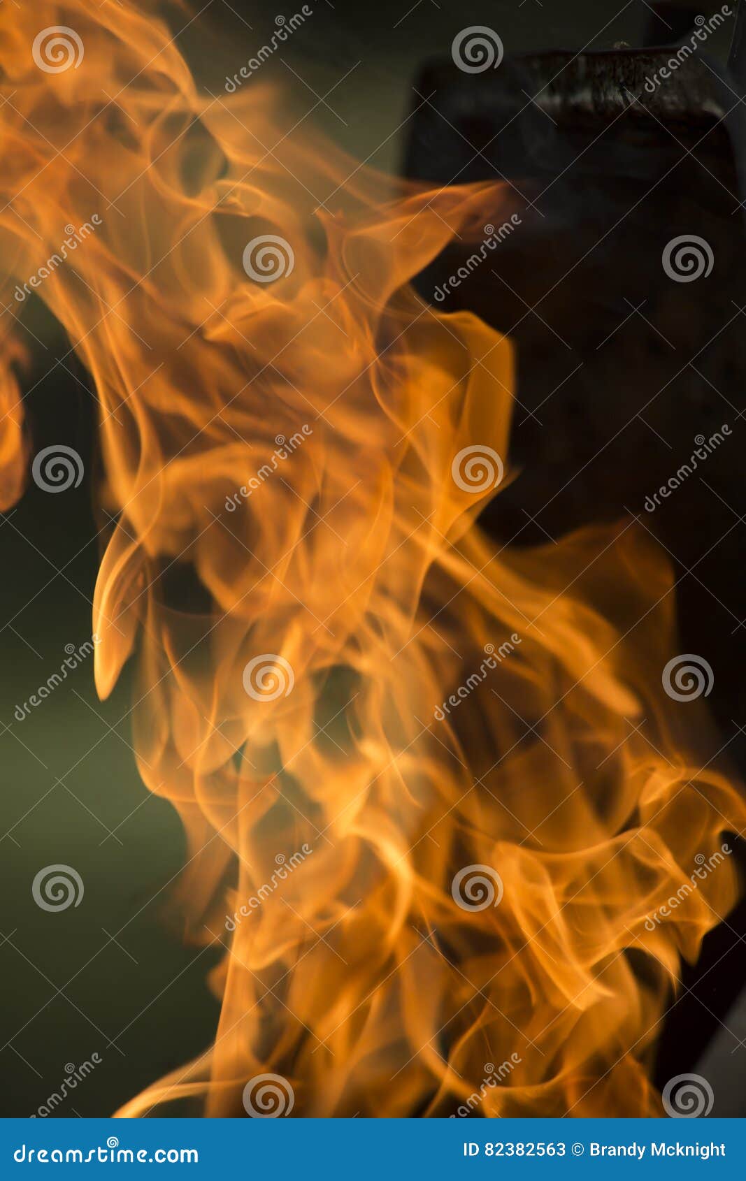 Flames Shooting from Grill stock image. Image of flames - 82382563