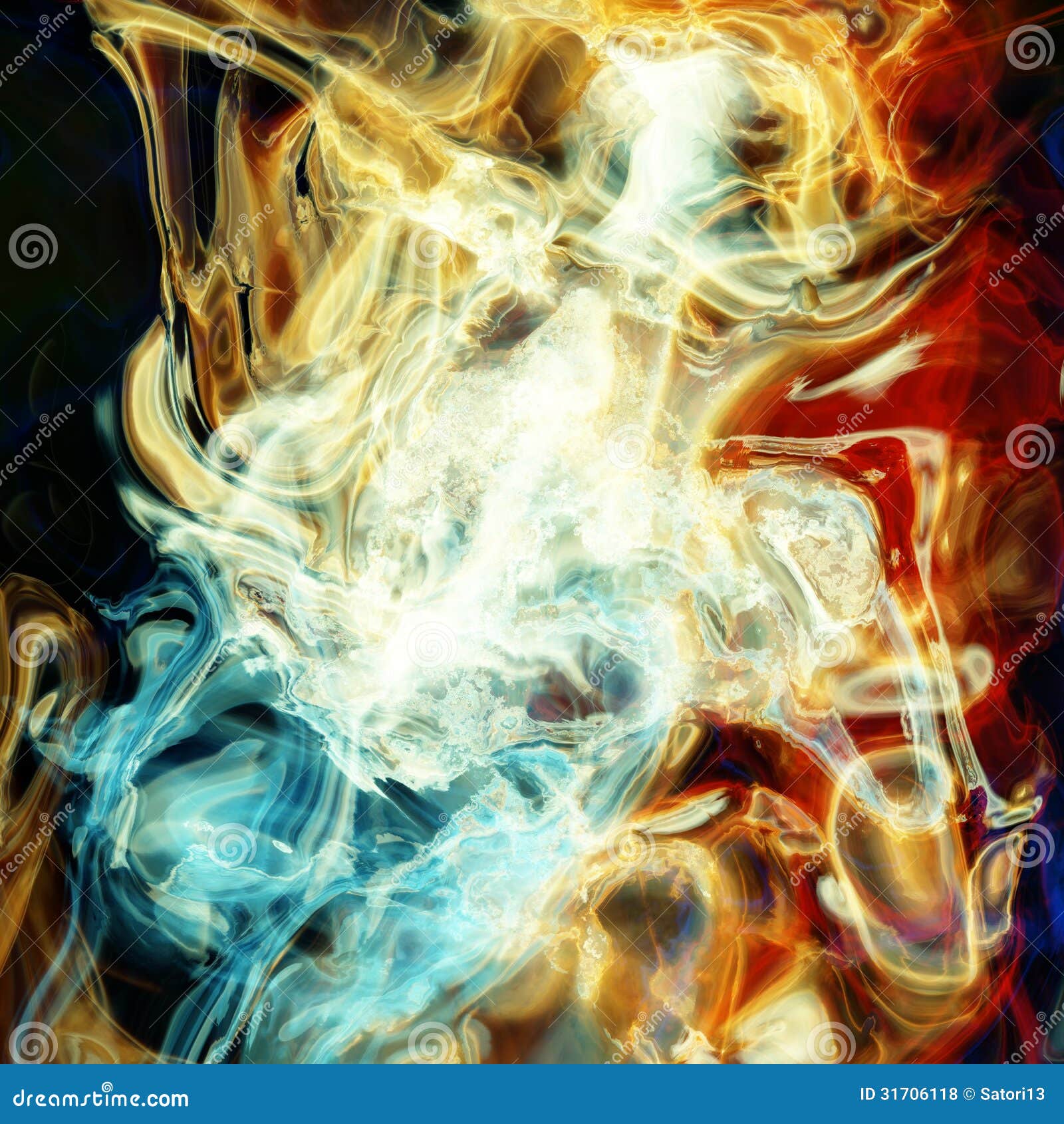 Flames and smoke stock illustration. Illustration of creativity - 31706118