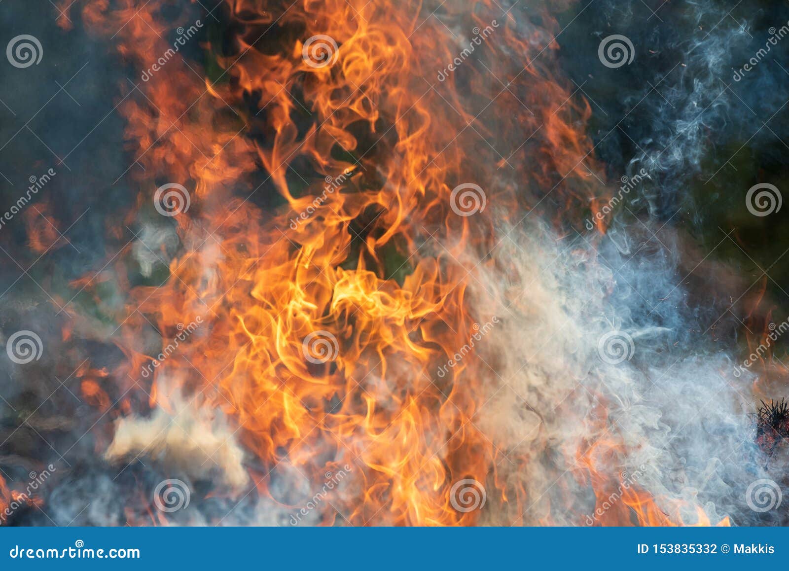 Flames and Smoke Fire Background Stock Photo - Image of fire ...