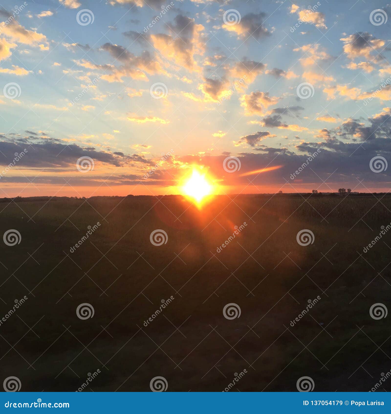 The flames of sunset stock image. Image of view, sunset - 137054179