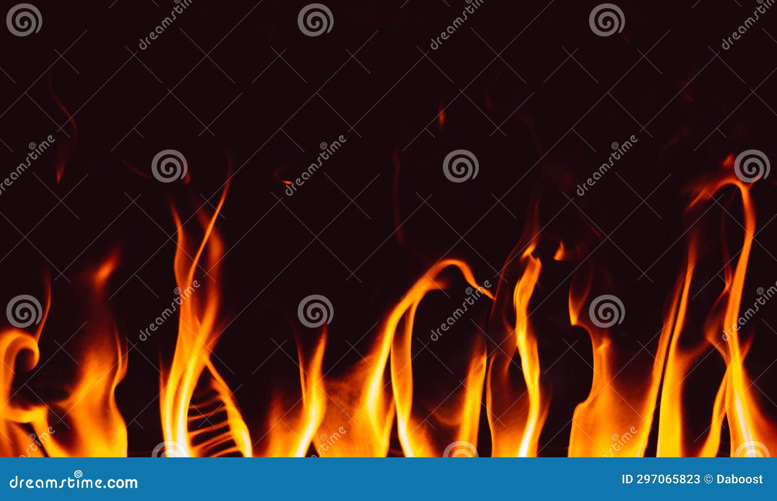 Flames Texture Background on a Black Background Stock Image - Image of ...