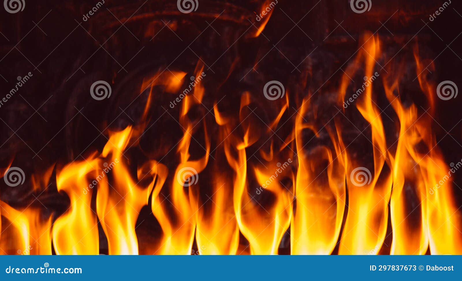 Flames Texture Background on a Black Background Stock Image - Image of ...