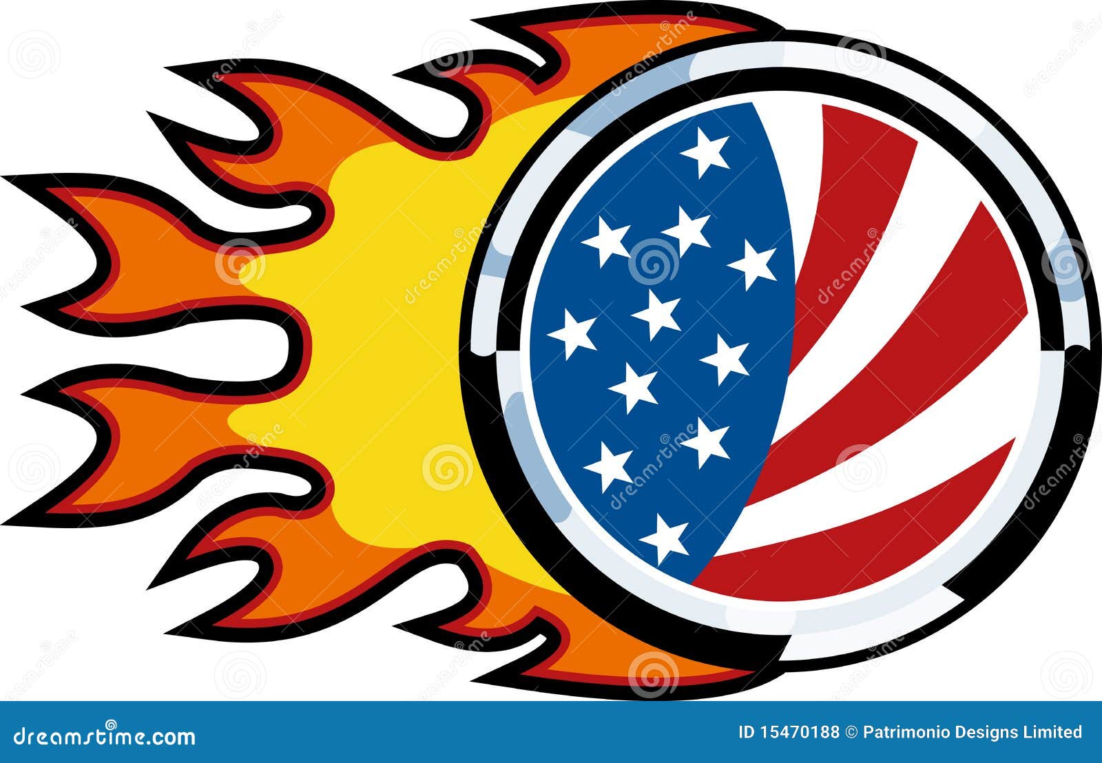 Flaming american flag fire stock illustration. Illustration of states ...